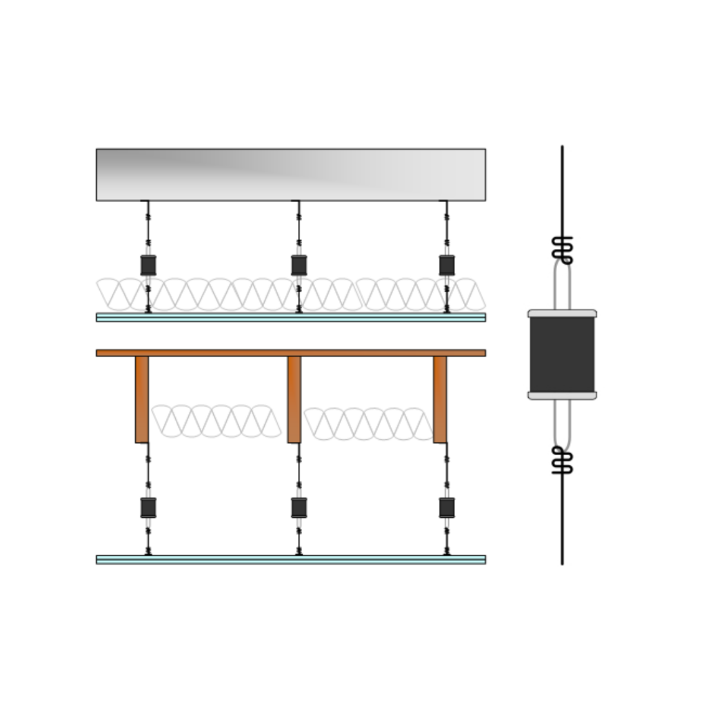RSIC-WHI® Drop Ceiling Isolator | Sound Acoustic Solutions