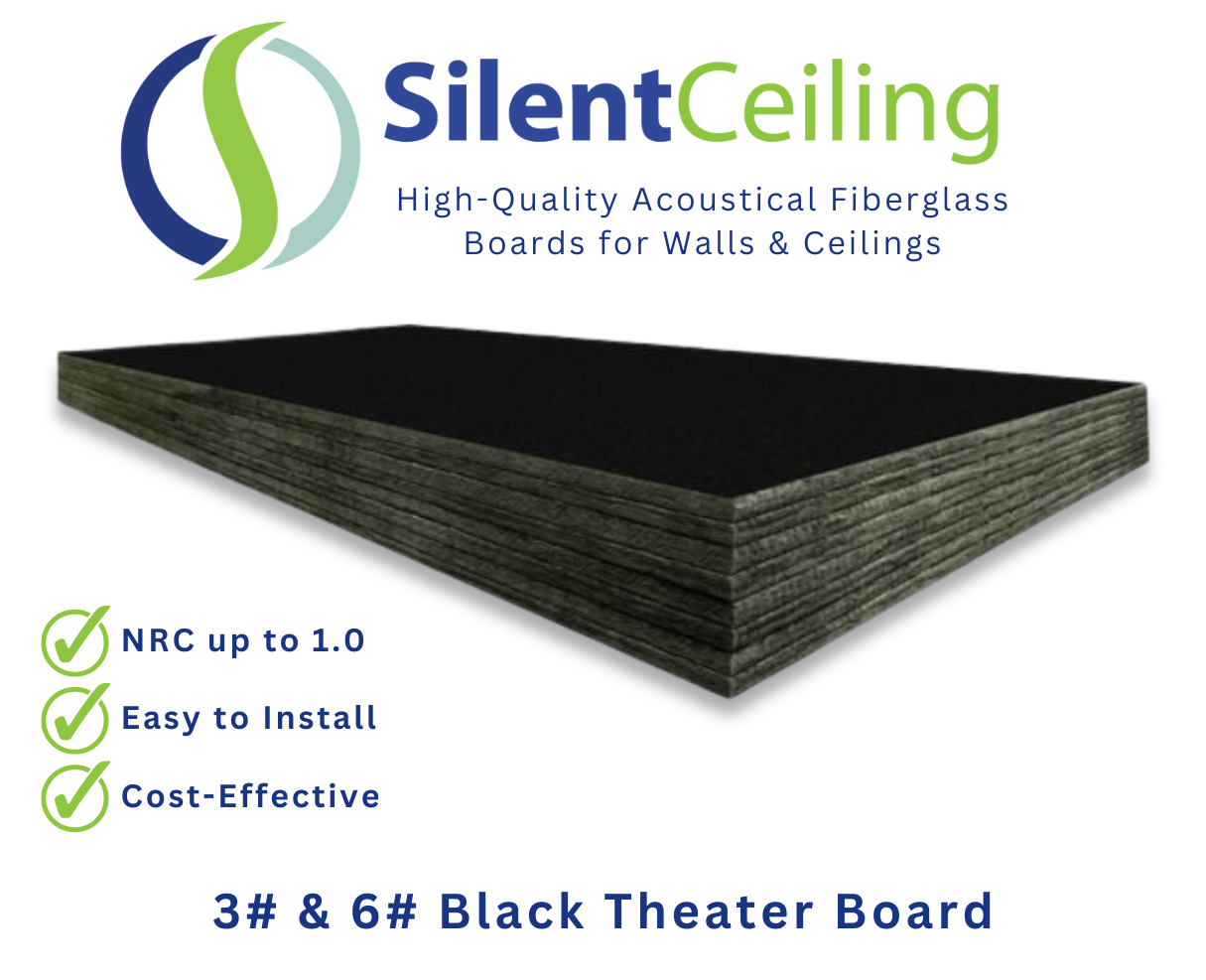 Benefits of SilentCeiling™ Black Theater Board